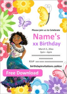 FREE Encanto Birthday Invitation Template | Edit Online