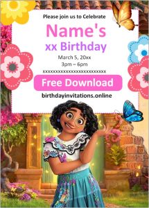 FREE Encanto Birthday Invitation Template | Edit Online